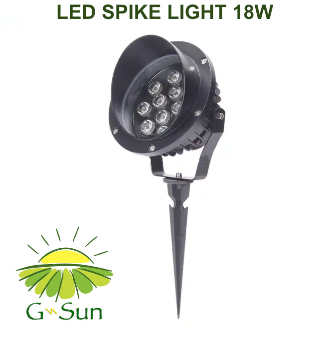 Garden Spike light - LED 18 watts warm white – gardensingapore.com