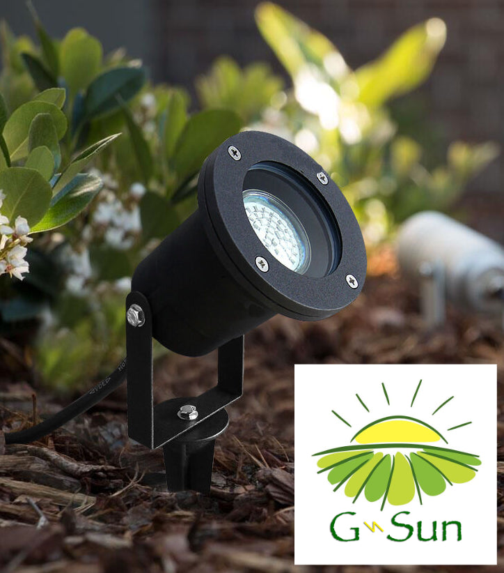 Garden Spike light - LED GU10 3W warm white Bulb and spike ...